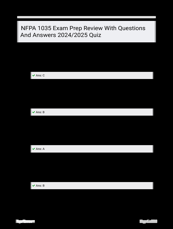 NFPA 1035 Exam Prep Review With Questions And Answers 2024/2025 Quiz