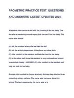 PROMETRIC PRACTICE TEST UPDATED QUESTIONS AND ANSWERS LATEST UPDATES ...