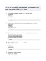 NFPA 1035 Exam Prep Review With Questions And Answers 2024/2025 Quiz