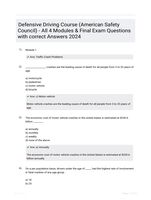 Defensive Driving Course (American Safety Council) - All 4 Modules ...