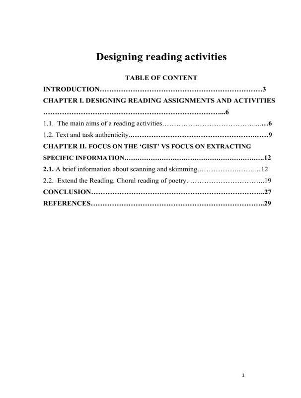 Designing reading activities Designing reading activities - PaperSoc