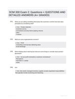 SCM 300 Exam 2: Questions review Questions and Answers 2024 - PaperSoc